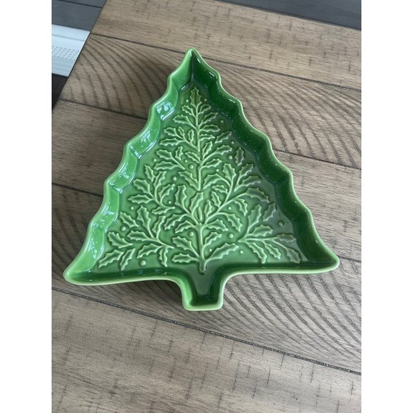 Hallmark | Holiday | Hallmark Green Stoneware Christmas Tree Shaped ...